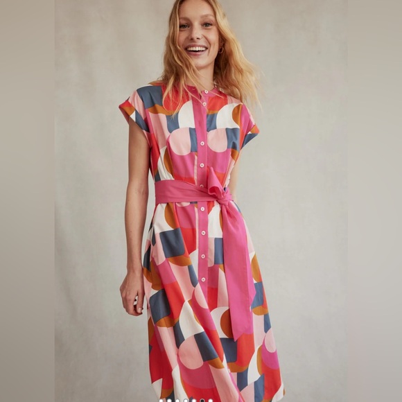 Boden | Dresses | Boden Amanda Cotton Midi Shirt Dress | Poshmark